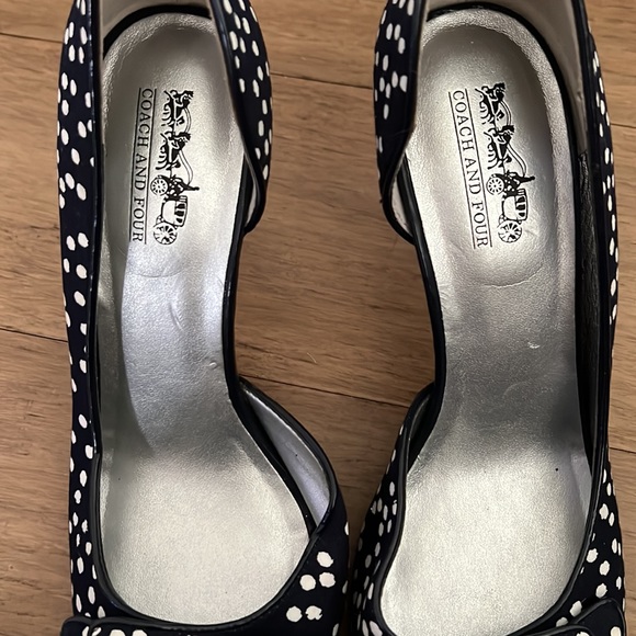 Coach and Four | Shoes | Coach And Four Polka Dot Bow Heels | Poshmark
